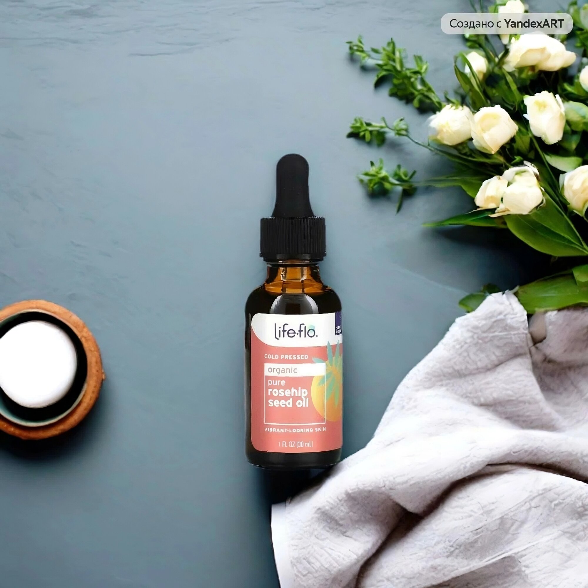 Life-flo, органическое чистое масло из семян шиповника, 30 м (1 жидк. унция)