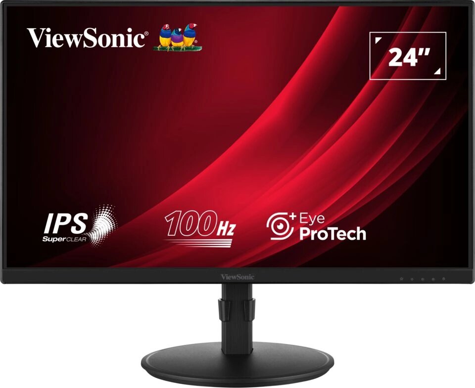 Монитор ViewSonic 23.8 VA2408-HDJ черный IPS LED 16:9 HDMI матовая HAS Piv 250cd 178гр/178гр 1920x10