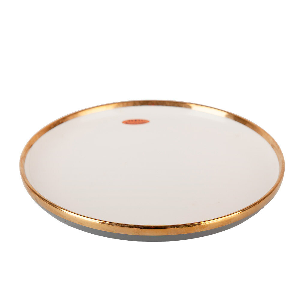 Тарелка столовая "Royal line", 25,5х25,5 см, фарфор, серая, Nouvelle