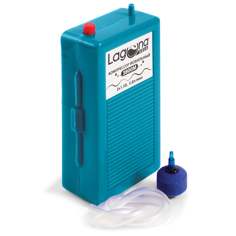 Laguna Компрессор мобильный 3800М, 2*1,5В, 48л/ч, 14,9*7,9*4,8см