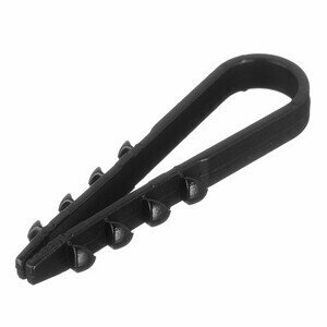 Дюбель-хомут для круглого кабеля 5-10 мм черный (50 шт.)