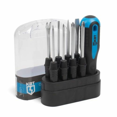 Набор отверток Квт "Мастер" НО-9 со сменными стержнями