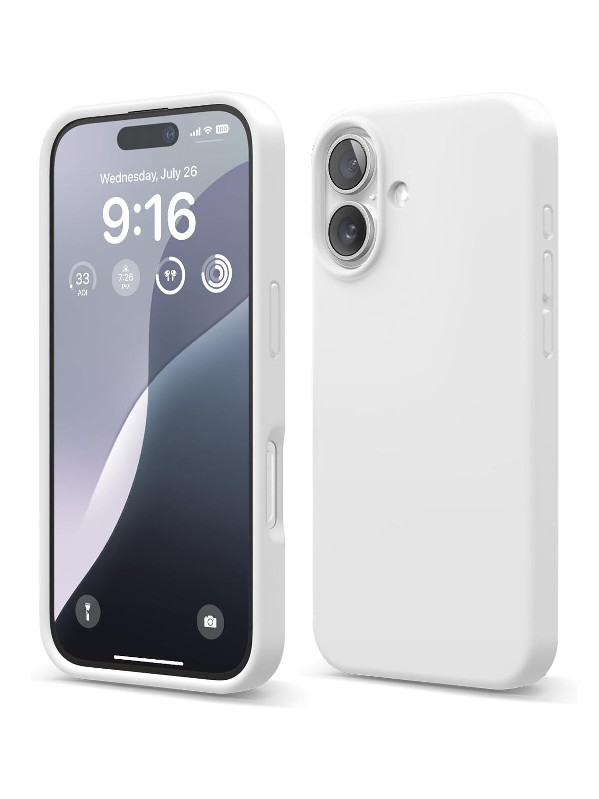 Elago для iPhone 16 чехол Soft silicone (Liquid) White