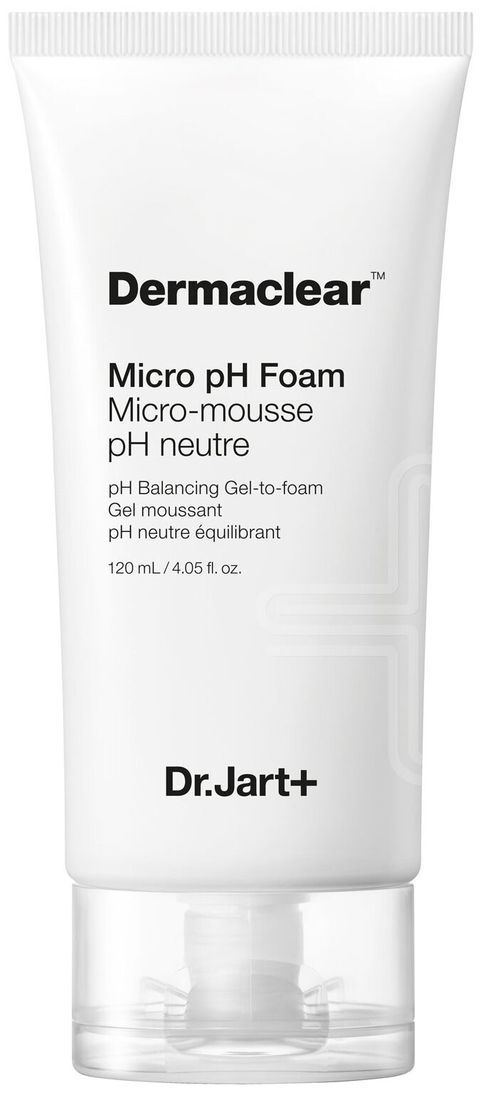 Гель-пенка Dr. Jart+ глубокого очищения для умывания Dermaclear Micro pH Foam, 120 мл, 120 г