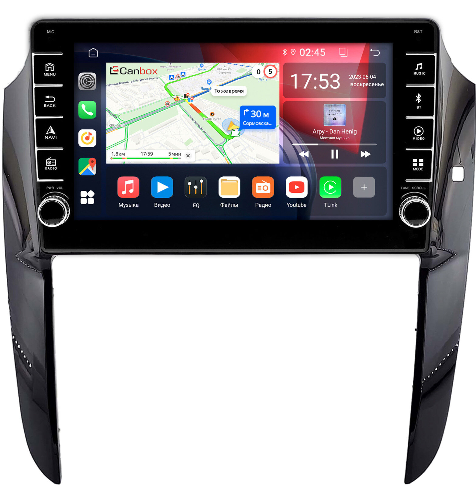 Штатная магнитола Toyota Ipsum (M20) 2001-2009 (Тип A, черная, глянцевая) Canbox BGT9-2157 2/32 Android 10 (IPS, DSP, CarPlay)