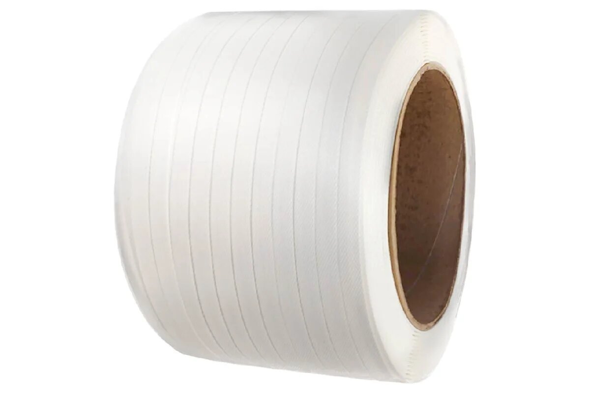 Волга полимер Лента полипропиленовая 15x0,8 белая 250 м прочность 240 кгс стандарт