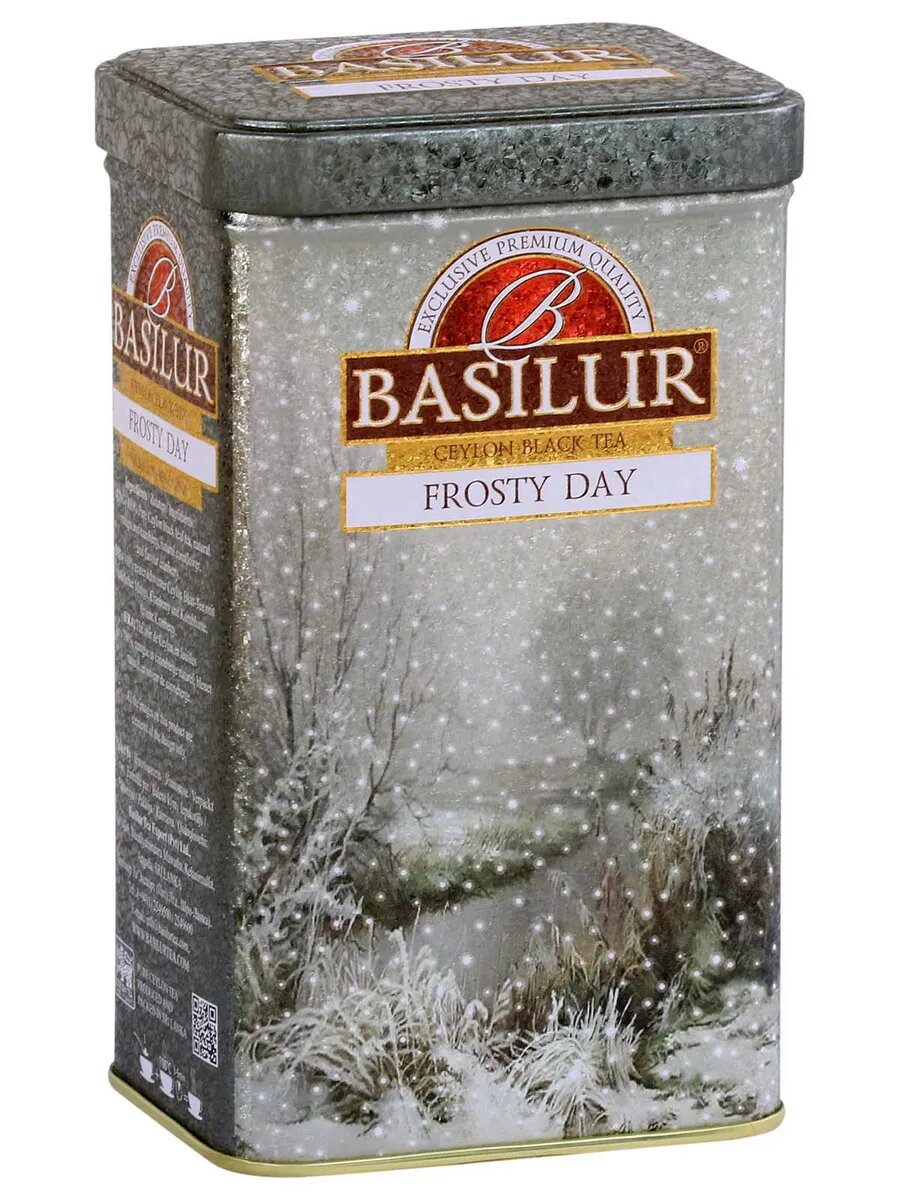 Чай Basilur "Праздничная коллекция Морозный День", подарочный, в жестяной упаковке, 85 г