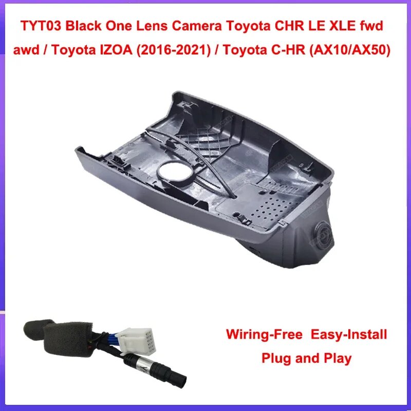 TYT03 Black One Lens Camera Toyota CHR