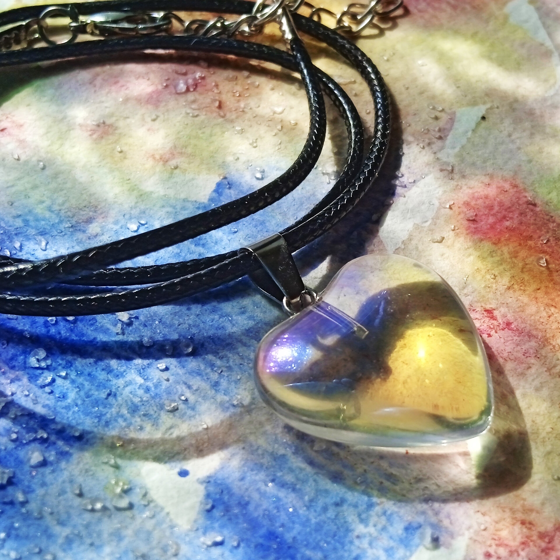 Колье, стекло