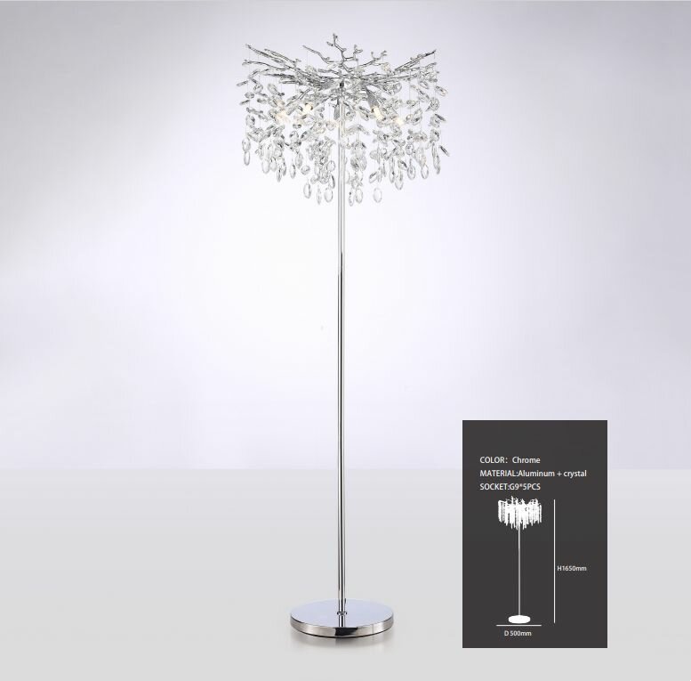 Хрустальная люстра ветки