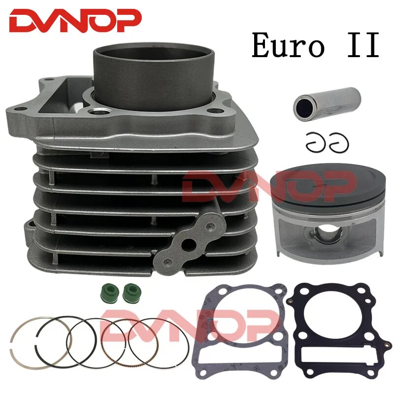 Мотокросс QM200 QM200GY GS200 двигатель Головка блока цилиндров мотоциклетные наборы диаметр цилиндра размеры 66 мм поршневой палец 16 мм Euro II