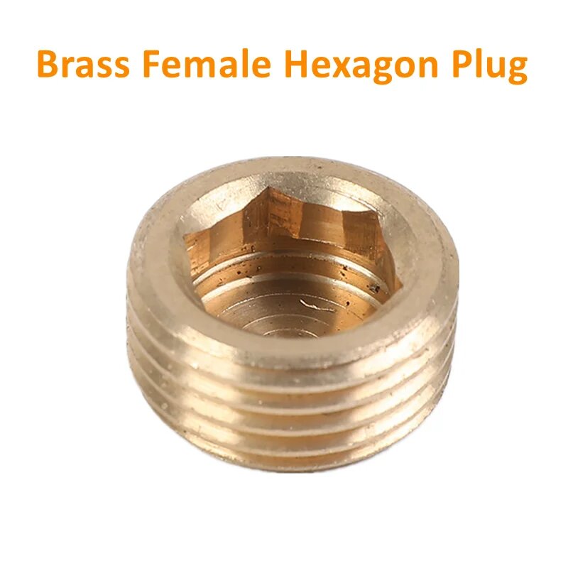 Медные фитинги латунные 1/8"-1" BSP 1", Brass Female Plug