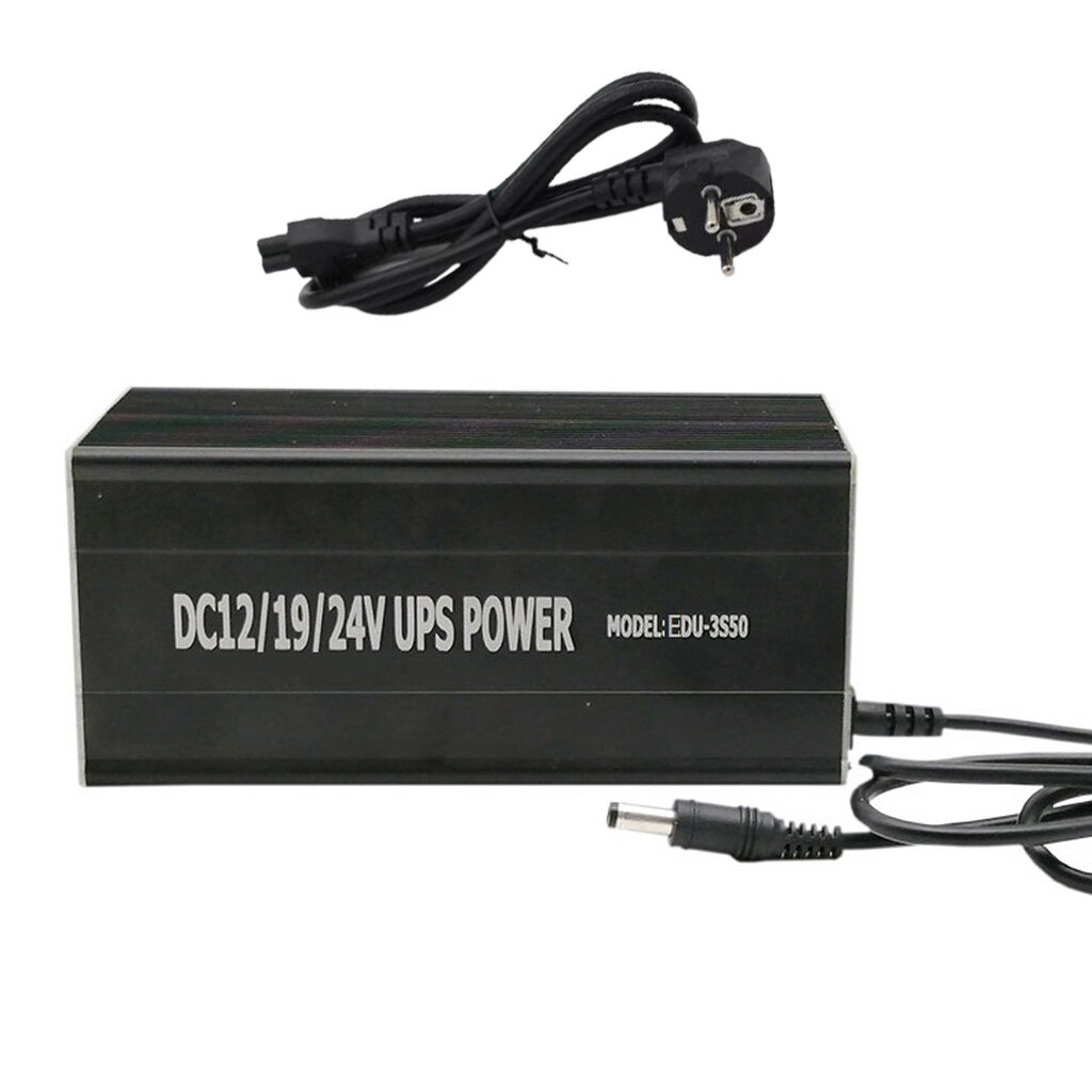 , с USB 5 В + 5,5x2,5 мм, 12 В-24 В, Регулируемый источник питания ИБП, 15000 мАч 55,5 Втч для беспроводного маршрутизатора, модема, ноутбука, камеры, мобильного телефона