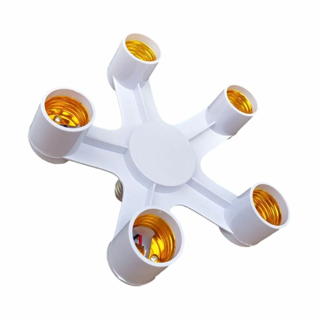 Держатель лампы E27 разветвитель держателя лампы-один на пять