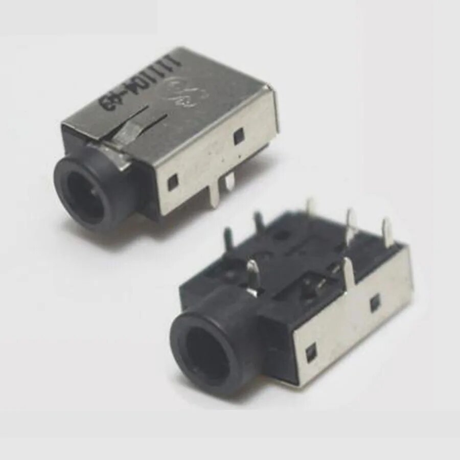 1/2 шт, стерео разъем 3,5 мм, аудиоразъем 3,5, коннектор; PCB; Плата, черная панель, крепление, гнездо, детали для ноутбука