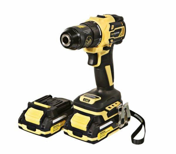 HCD2065BLC Дрель аккум б/щ Hanskonner,18x1BatterySystem, 65x2x2.0Ач, патрон 13мм, кейс HS