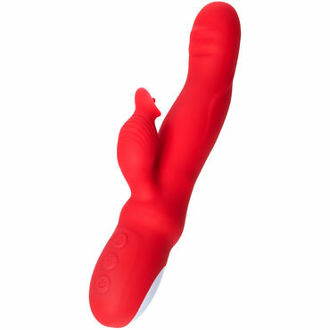 JOS Redli, красный Вибратор с двигающейся головкой и нагревом