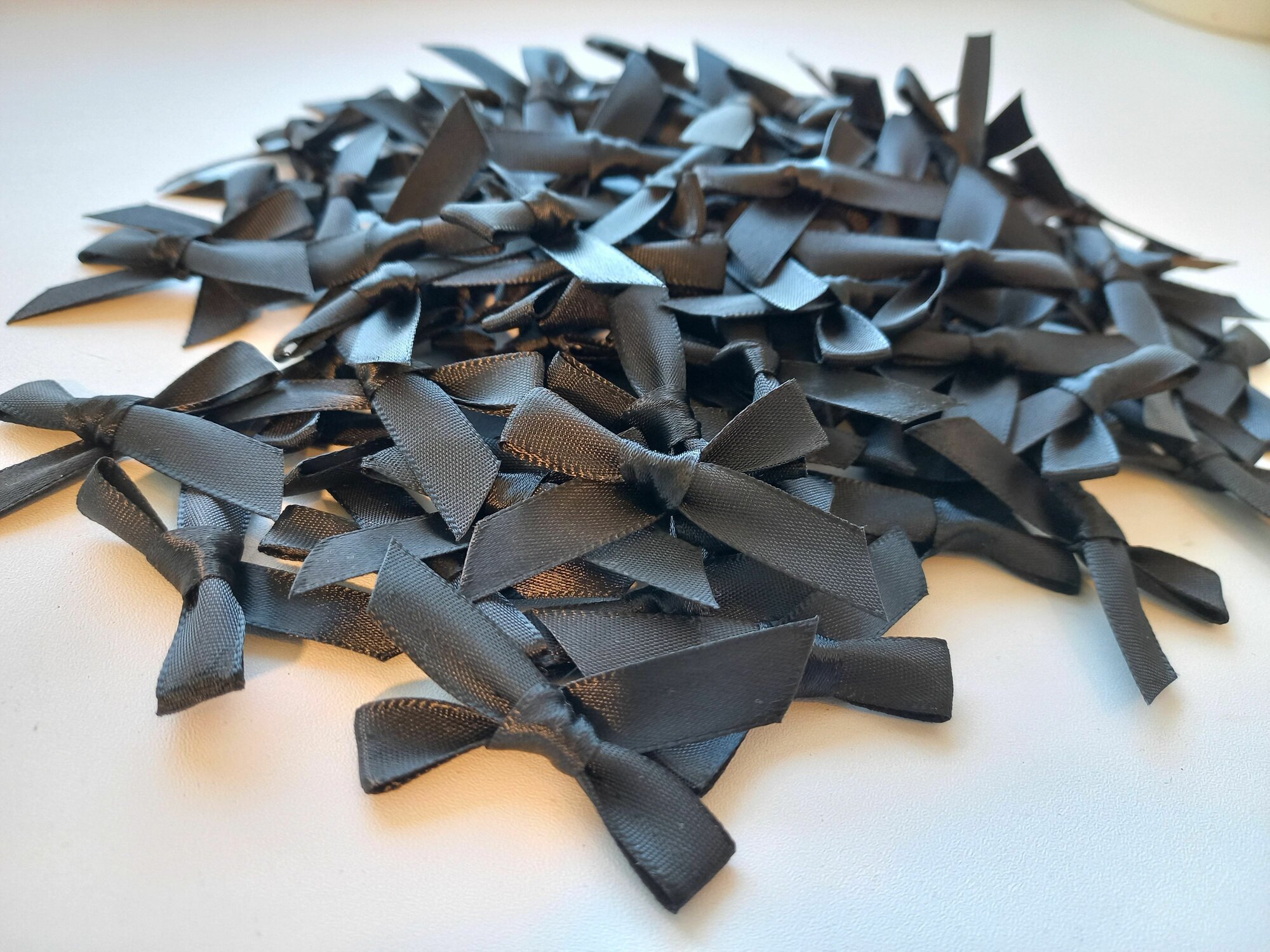 Бантик пришивной, 50шт/уп, 50*35*10мм, черный, Мастер