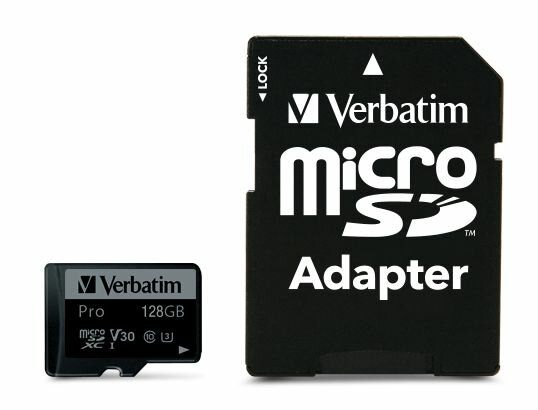 Карта памяти VERBATIM 128GB 90MB/S MICRO SD PRO CLASS 10 UHS