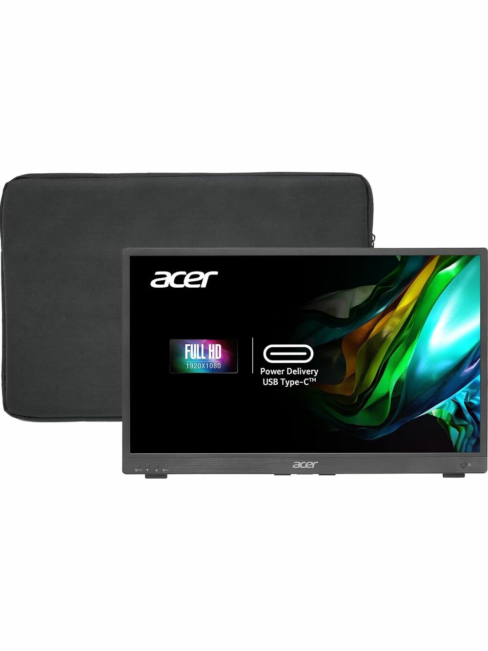 Монитор ACER PM181QAbmiux UM. BP1CD. A01, антибликовый, 17,3", 1920 x 1080, чёрные