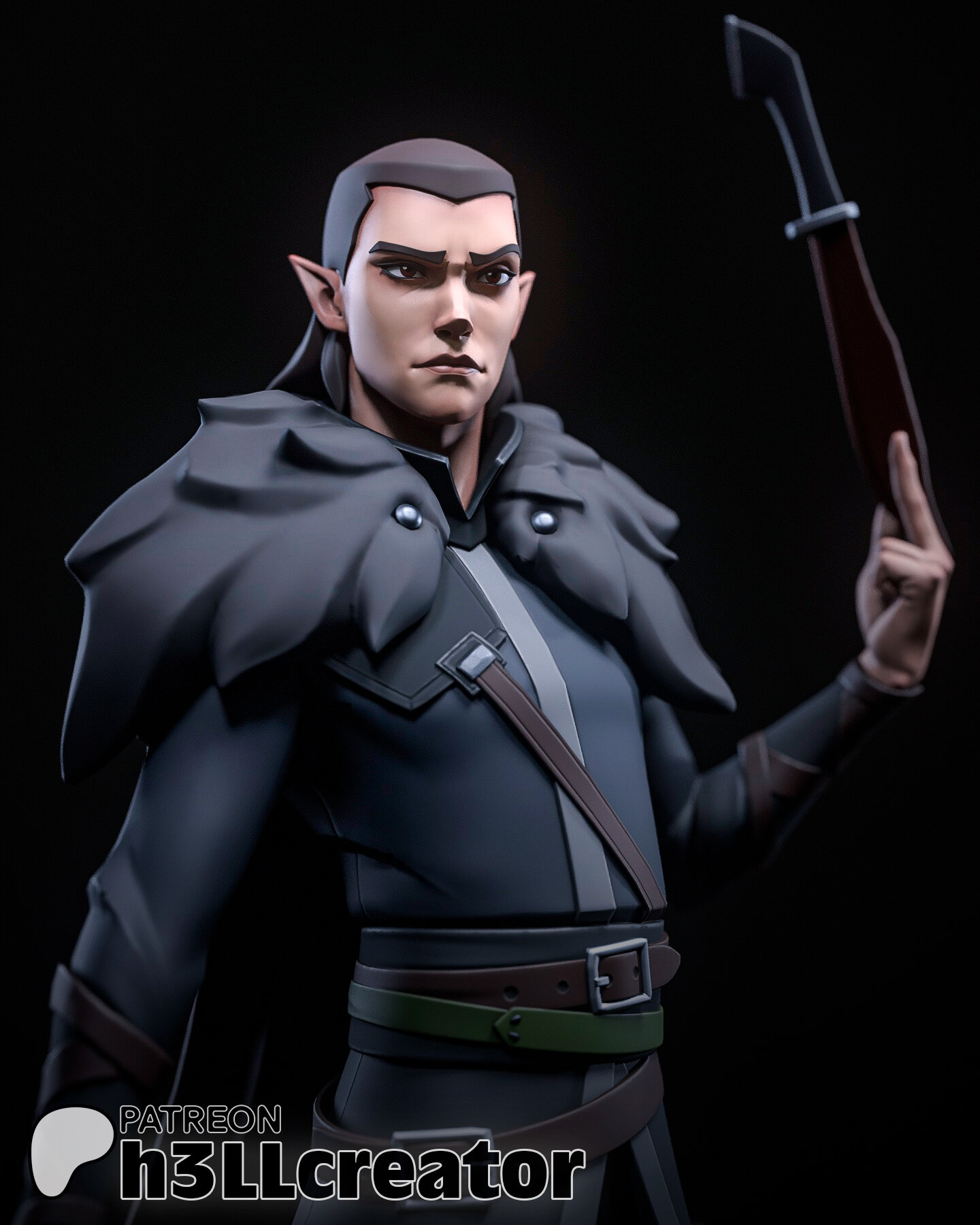 Фигура модель Vax'ildan (The Legend of Vox Machina), 175 мм