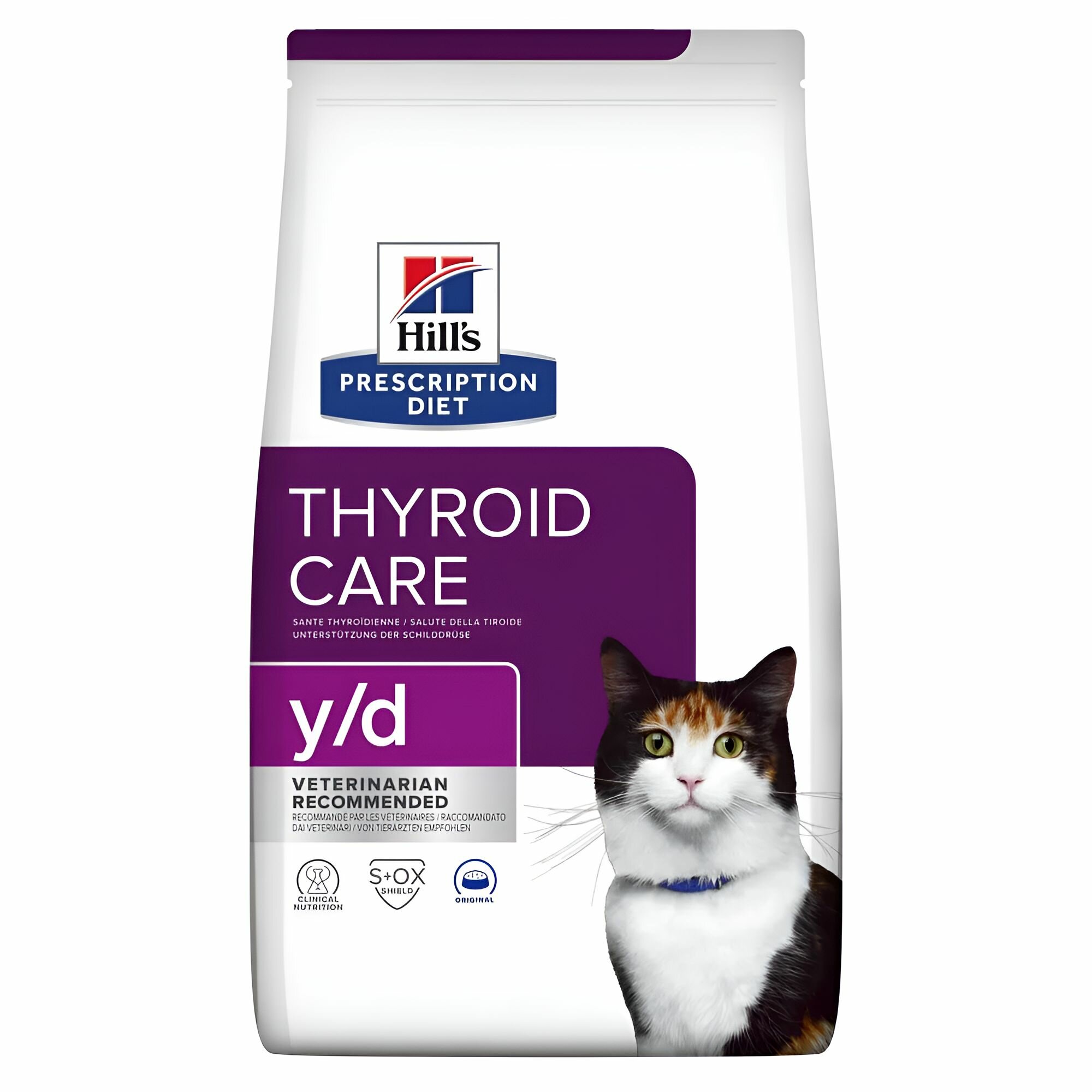Сухой корм Hill's Prescription Diet Feline y/d Thyroid Care для кошек , (1шт по 1,5кг)
