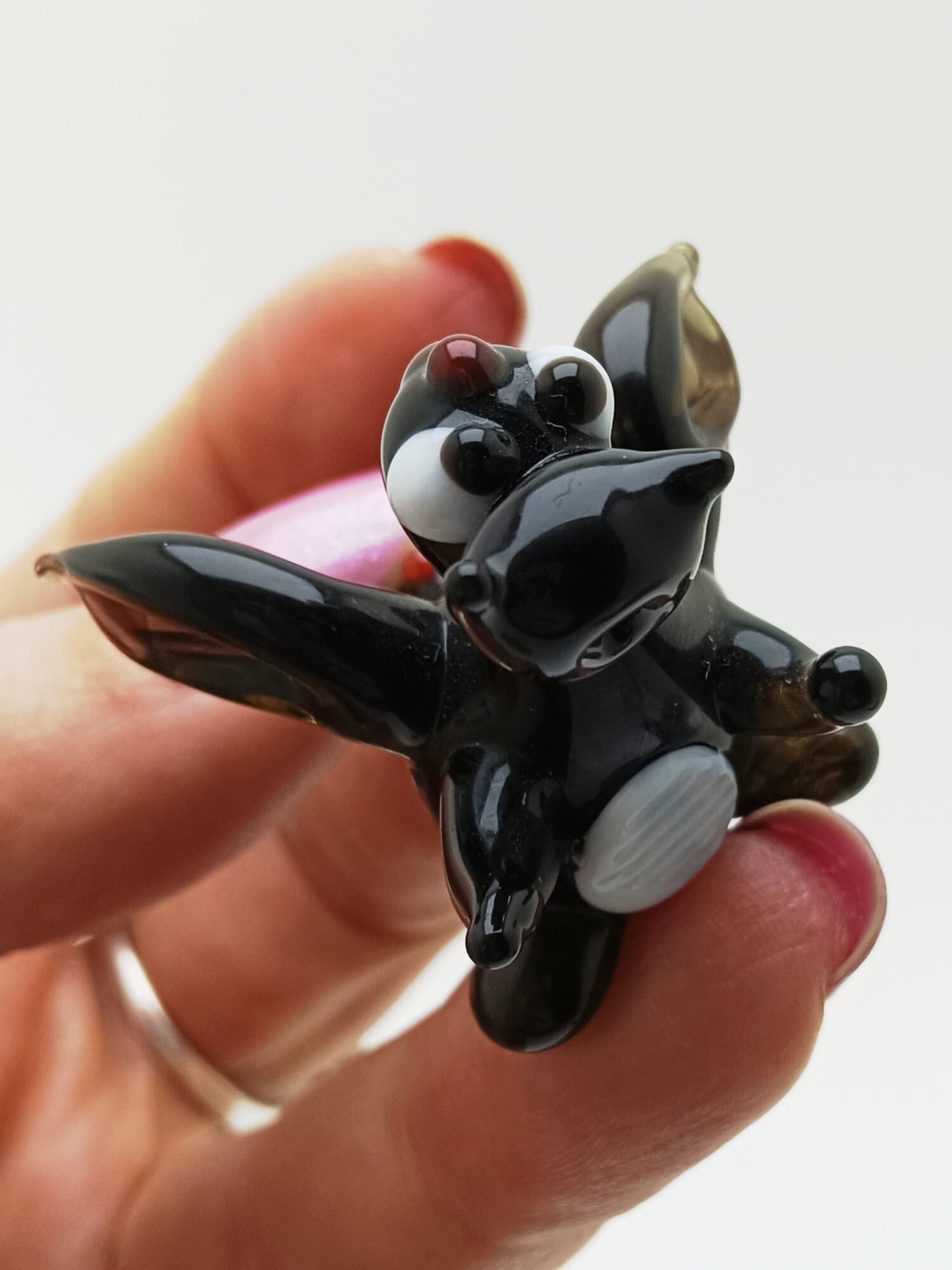 Фигурка из стекла Дракончик. Стеклянный сувенир Дракон