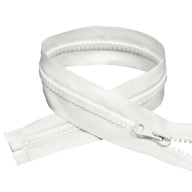 Молния MaxZipper трактор №5 1 замок 40см цв.101 белый 5 штук