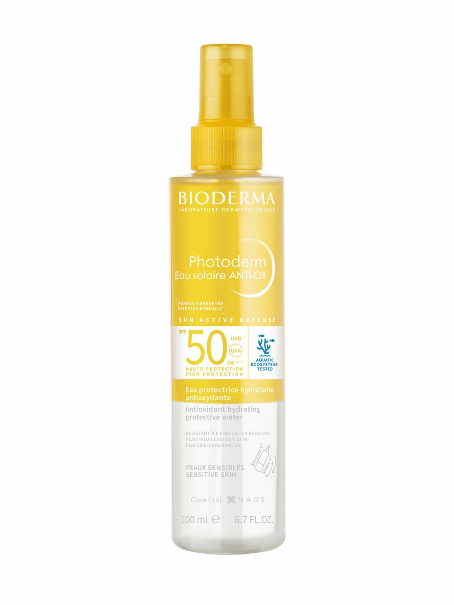 BIODERMA Солнцезащитный спрей для лица и тела Photoderm Eau Solaire Anti-Ox SPF50+