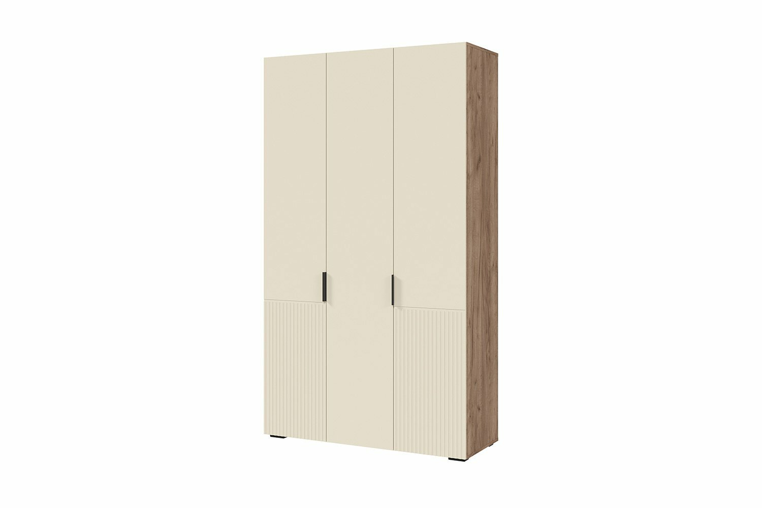 Шкаф 3-створчатый Соната, 120х210х46 см, МДФ, с наполнением, цвет бежевый