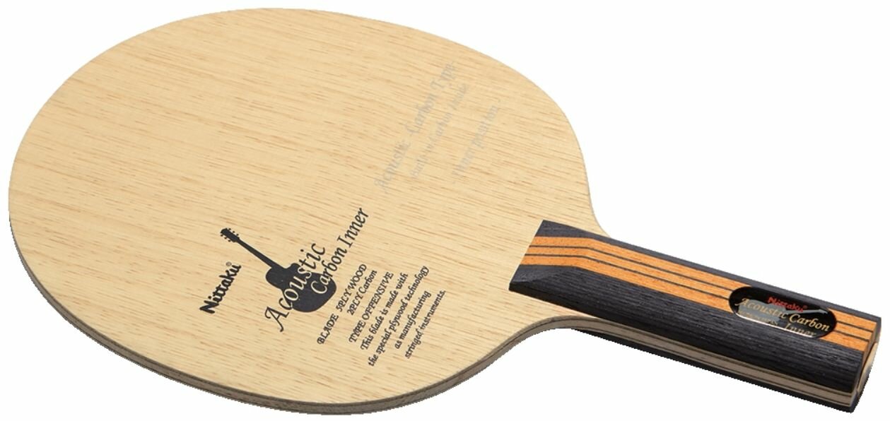 Основание для ракетки настольного тенниса NITTAKU Acoustic Carbon Inner, ручка FL (CONC)