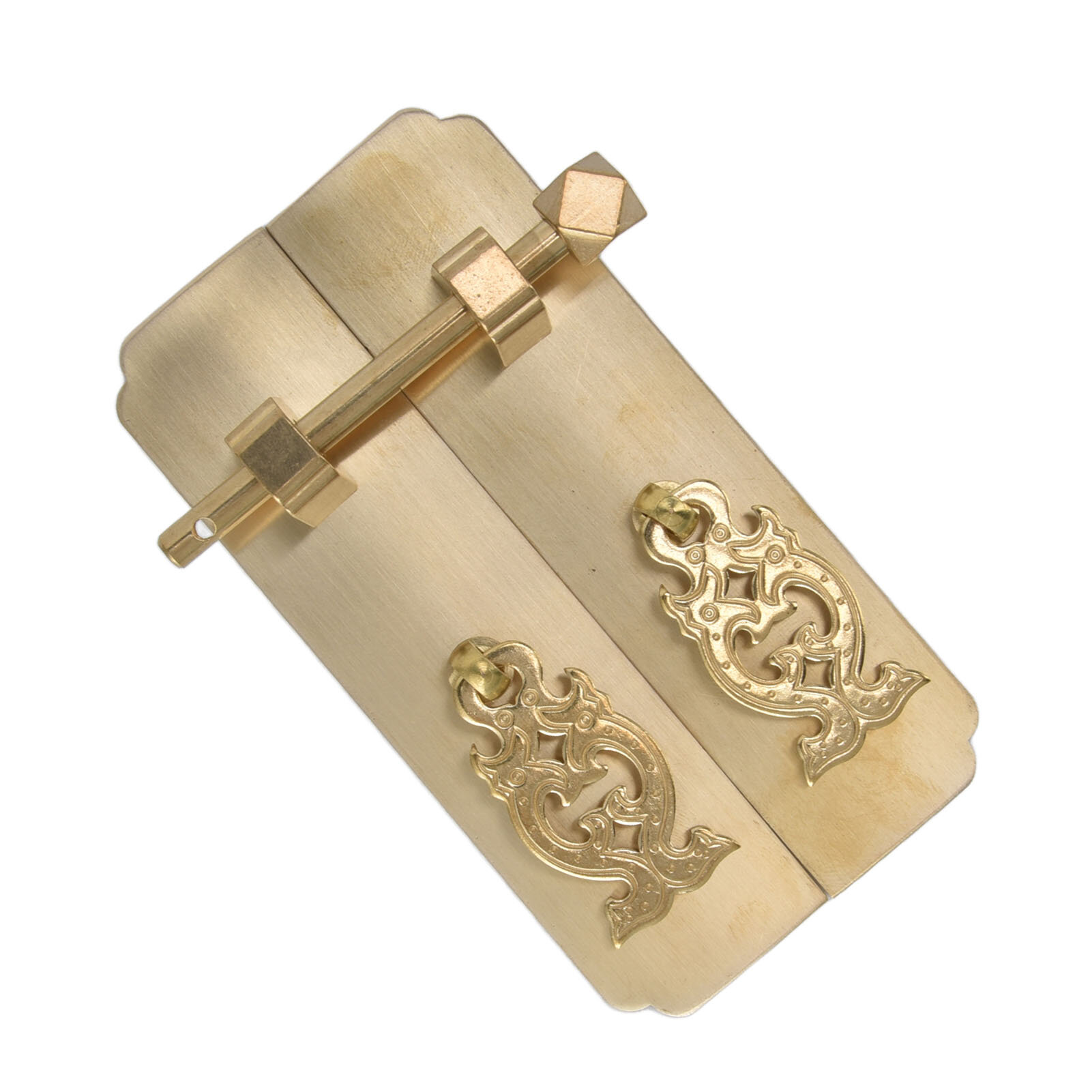 Китайская античная латунная ручка, ретро, изысканная, простая установка, восточные ручки для шкафов, шкафов, цвет латуни