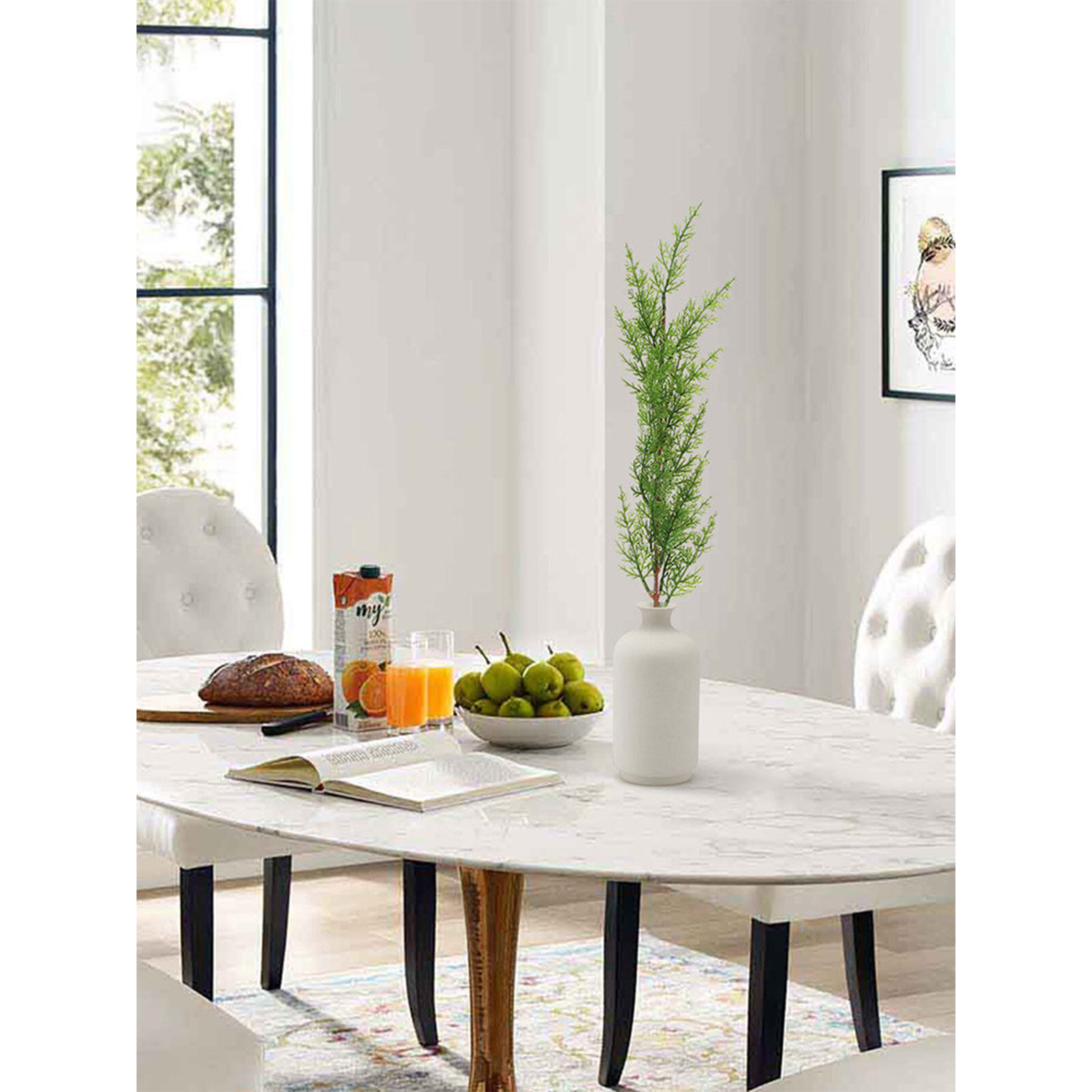 Моделирование ветвей кипариса, листьев, имитация растений для украшения дома