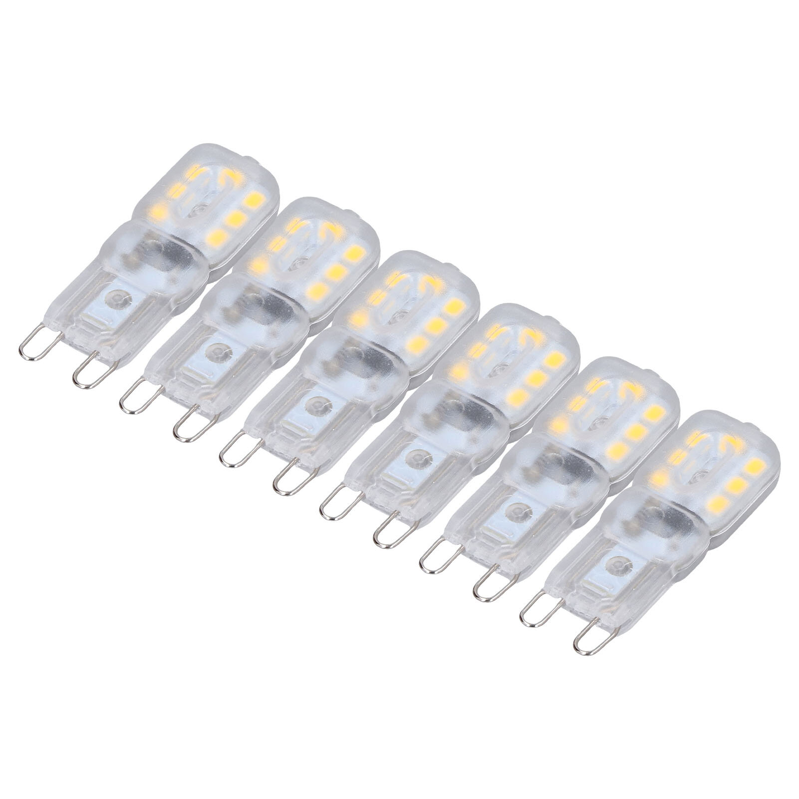 Лампа G9 с регулируемой яркостью, защита глаз, энергосбережение, 14 светодиодов, 3 Вт, лампочка для люстры, настольная лампа, 6 шт, естественный свет, 110 В
