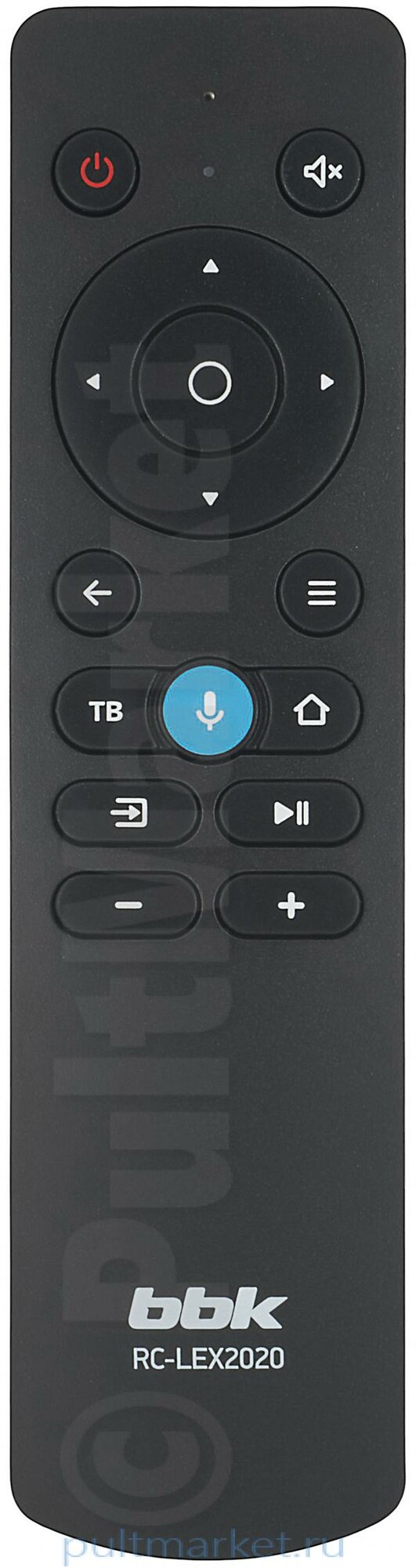 Пульт для телевизора BBK 32lex-7259/tc2c дистанция 7/10 метров, черный