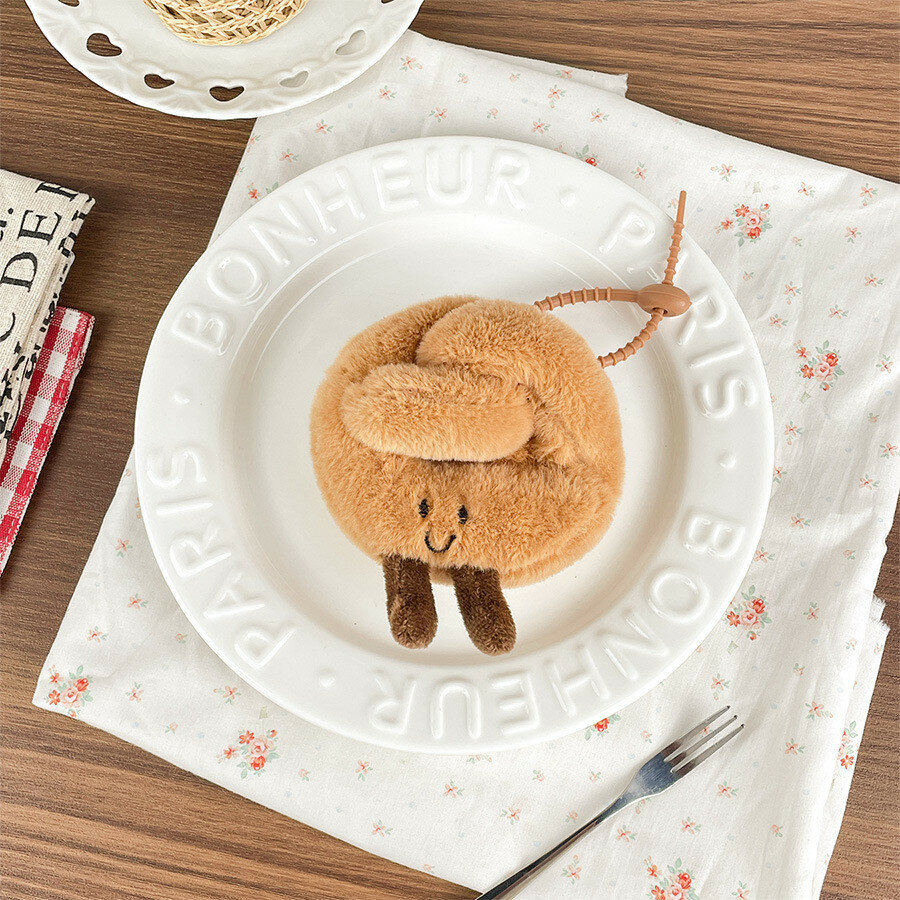 Плюшевый брелок в виде пряника с индивидуальным дизайном для украшения сумки