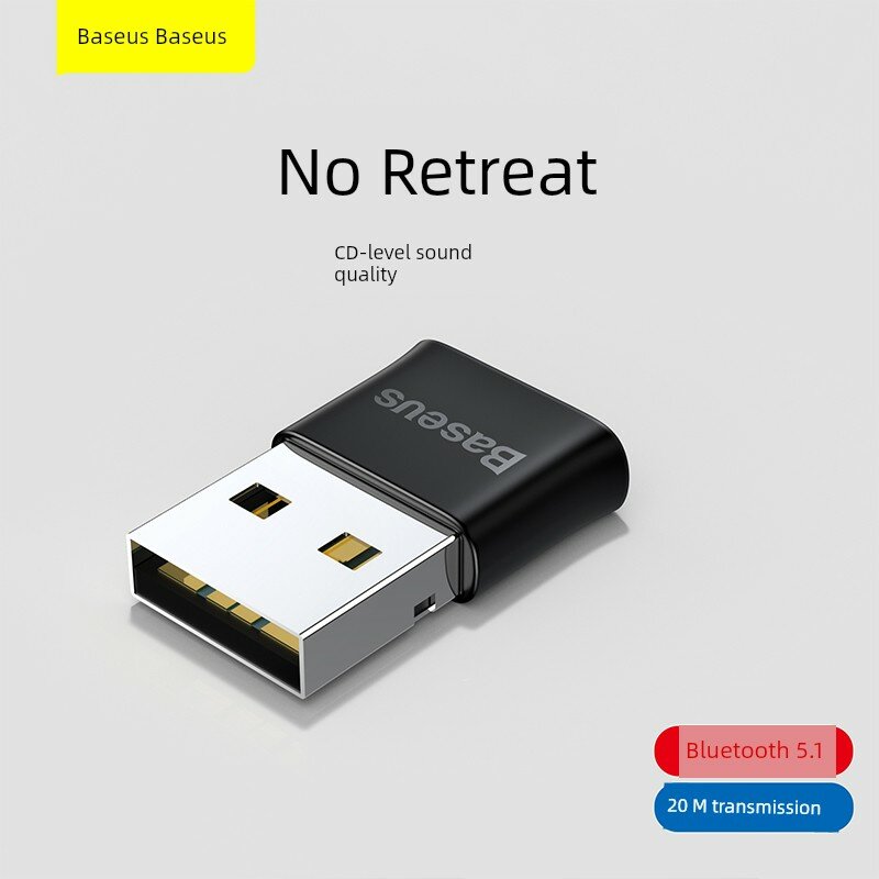 Беспроводной Bluetooth-адаптер Baseus 5.3 для настольного компьютера, USB-модуль для гарнитуры и мыши, без драйверов,