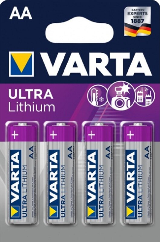 Литиевые элементы питания Varta Ultra Lithium LR6