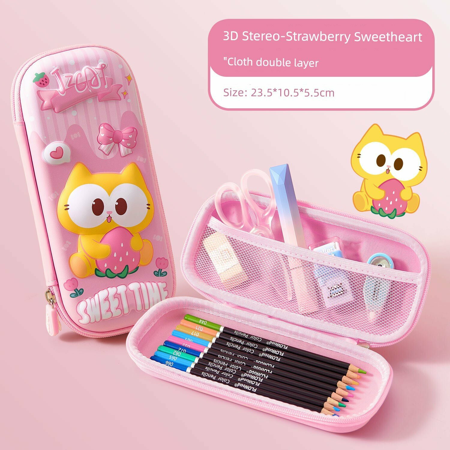 3D-пенал для учащихся начальной школы, вместительный пенал, мужская сумка для канцелярских принадлежностей,