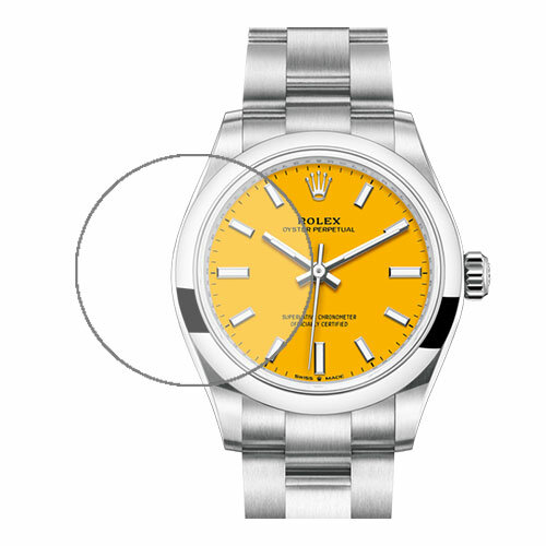 Скрин Мобайл защитный экран для часов Rolex - Oyster Perpetual 31 - Oyster - 31 mm - Oystersteel из гидрогелевая плёнка прозрачная