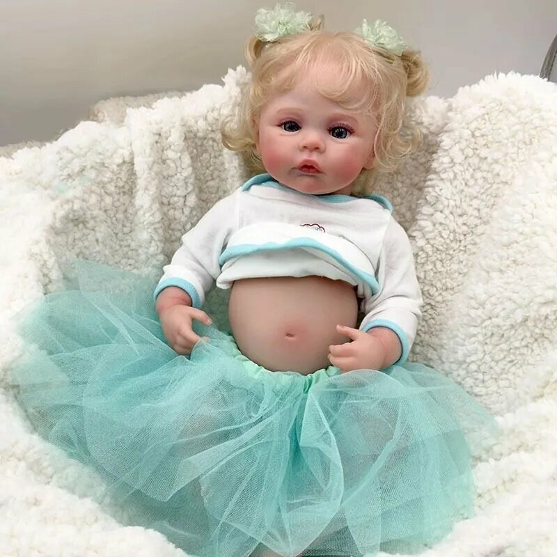 Кукла Реборн 19 дюймов 48 см, виниловое девочка тело, reborn Girl Meadow
