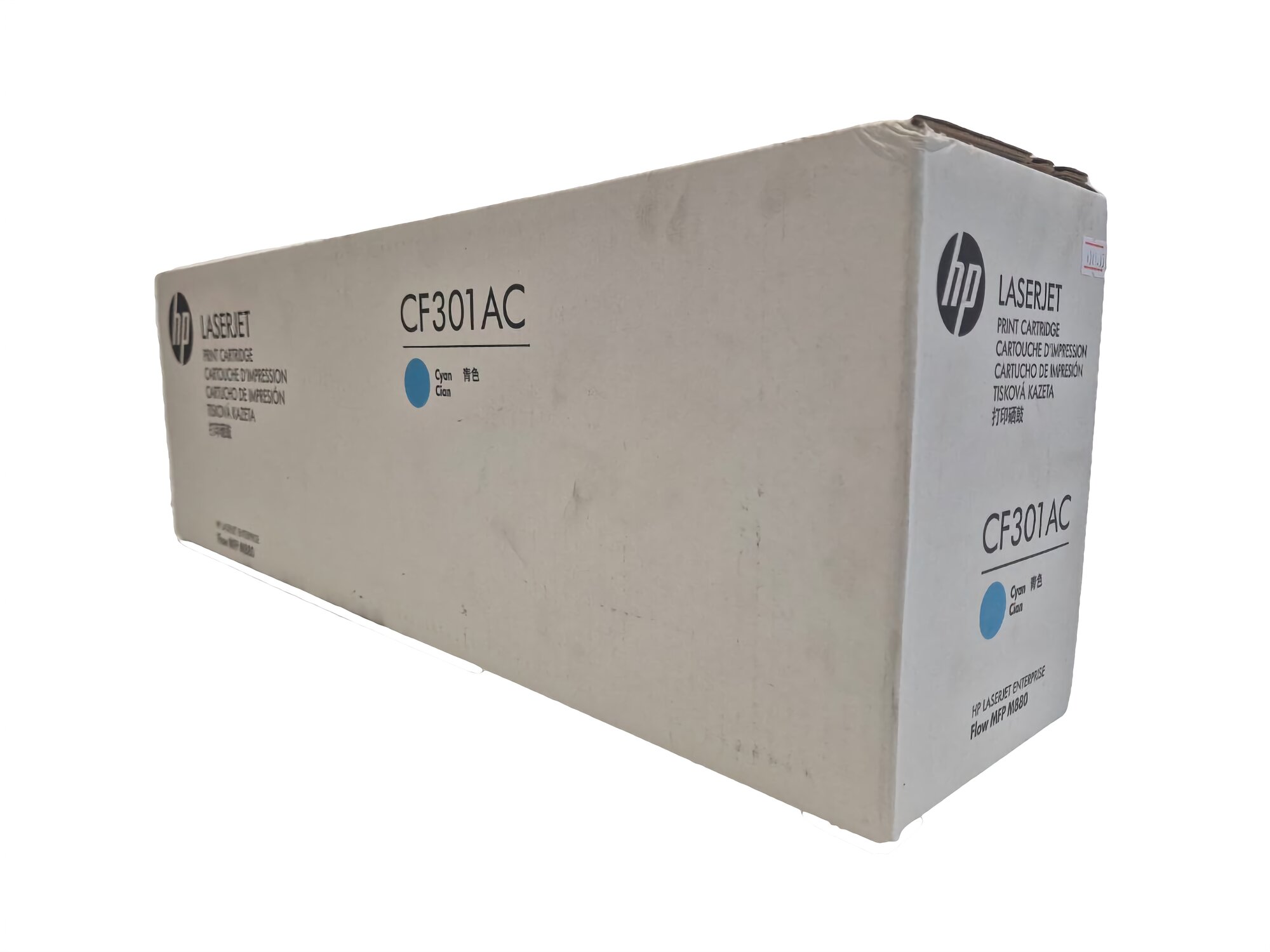 HP CF301AC Тонер-картридж оригинальный 827A синий контрактный (голубой) Cyan 32K для LaserJet M880