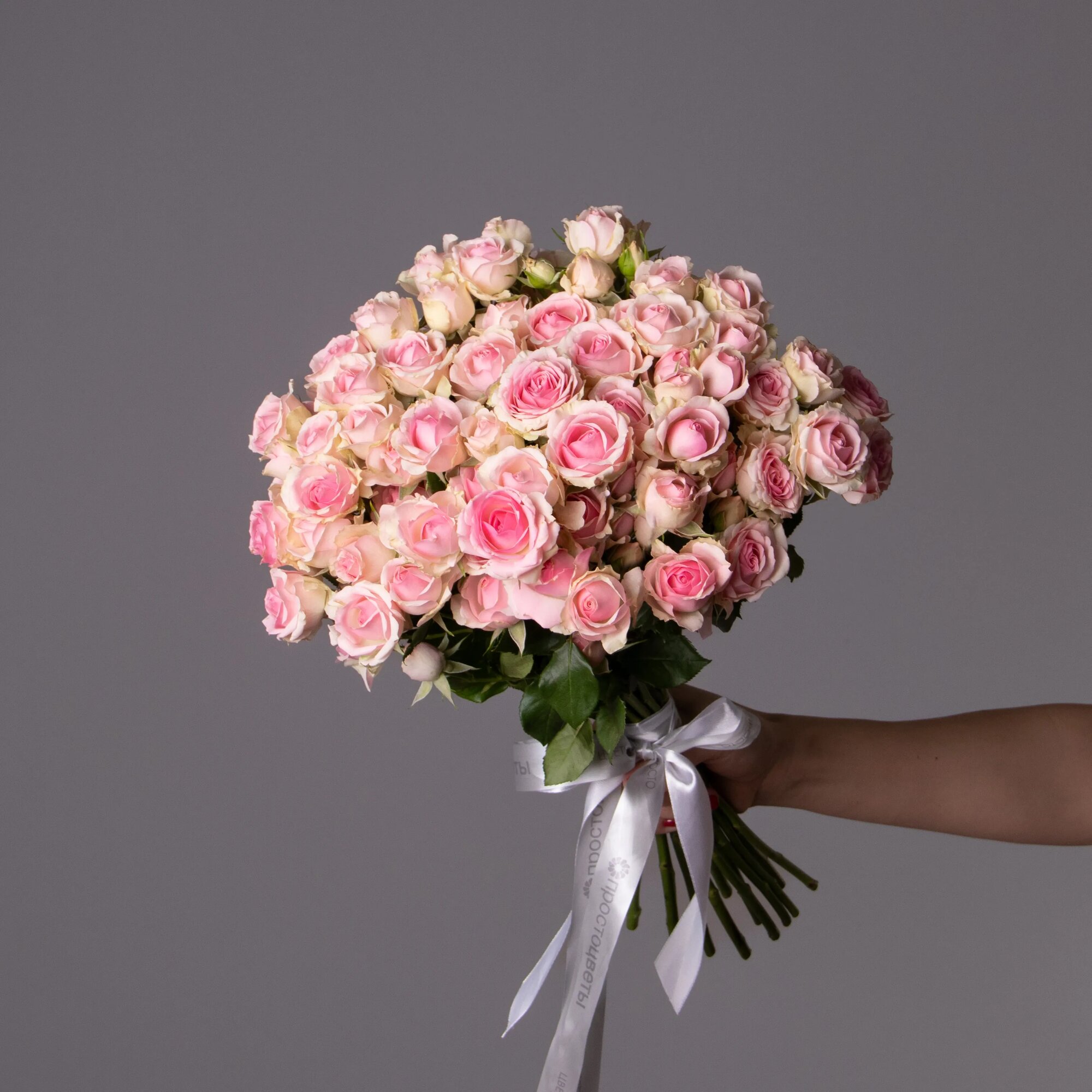 Букет Роза кустовая "Динара" 15 шт Высота 50 см Премиум от "Простоцветы"