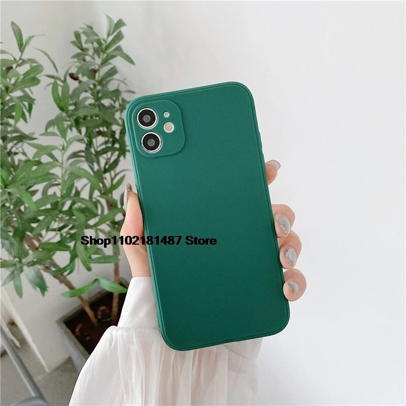 Прозрачный чехол для телефона iPhone 11, 12, 13, 14, 15, 16, Изумрудный, Night Green, For iPhone 13