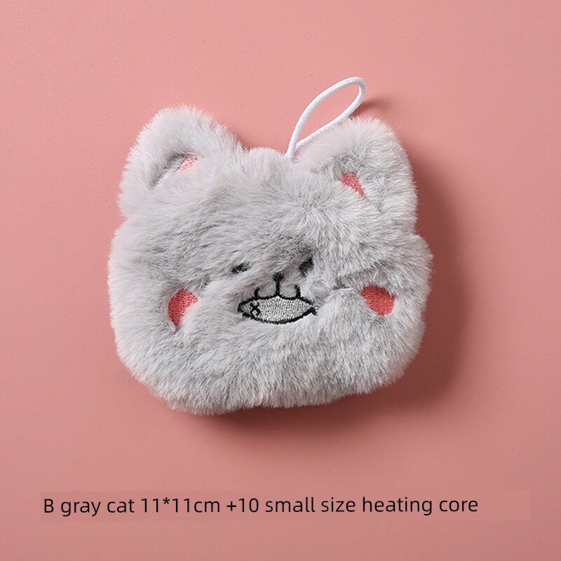 Милая форма, грелка для рук, мультяшная самонагревающаяся плюшевая детская грелка, сменная зимняя грелка для рук,