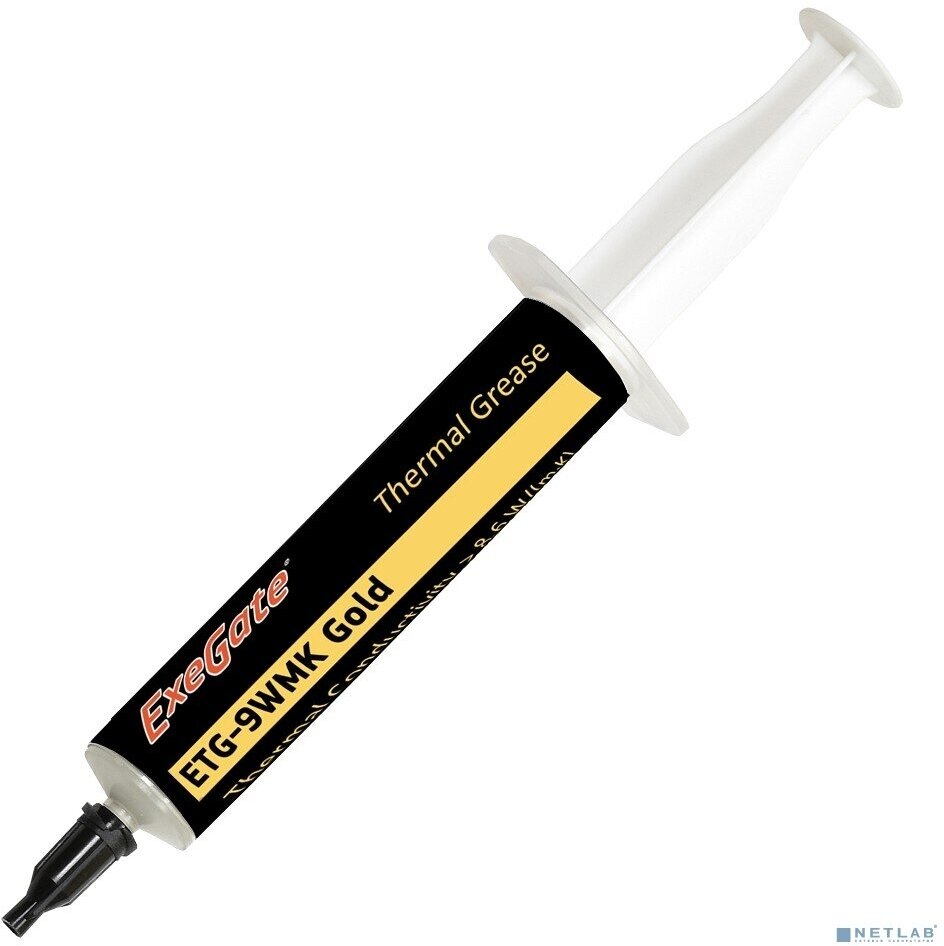 Exegate EX282343RUS Термопаста ETG-9WMK Gold, шприц с лопаткой, 4г