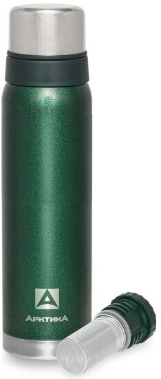 Термос Арктика с ситечком 106-900C, 900 мл, зелёный, 28ч