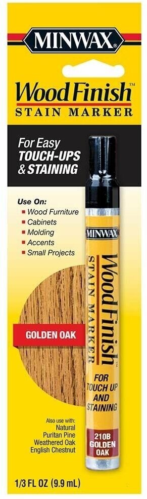 Ретуширующий маркер с морилкой Minwax Wood Finish Stain Marker 210B Золотой дуб 63481
