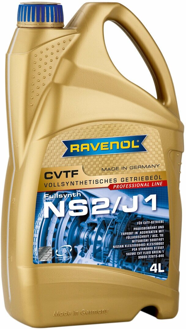 Трансмиссионное масло RAVENOL CVTF NS2/J1 Fluid (4л) new