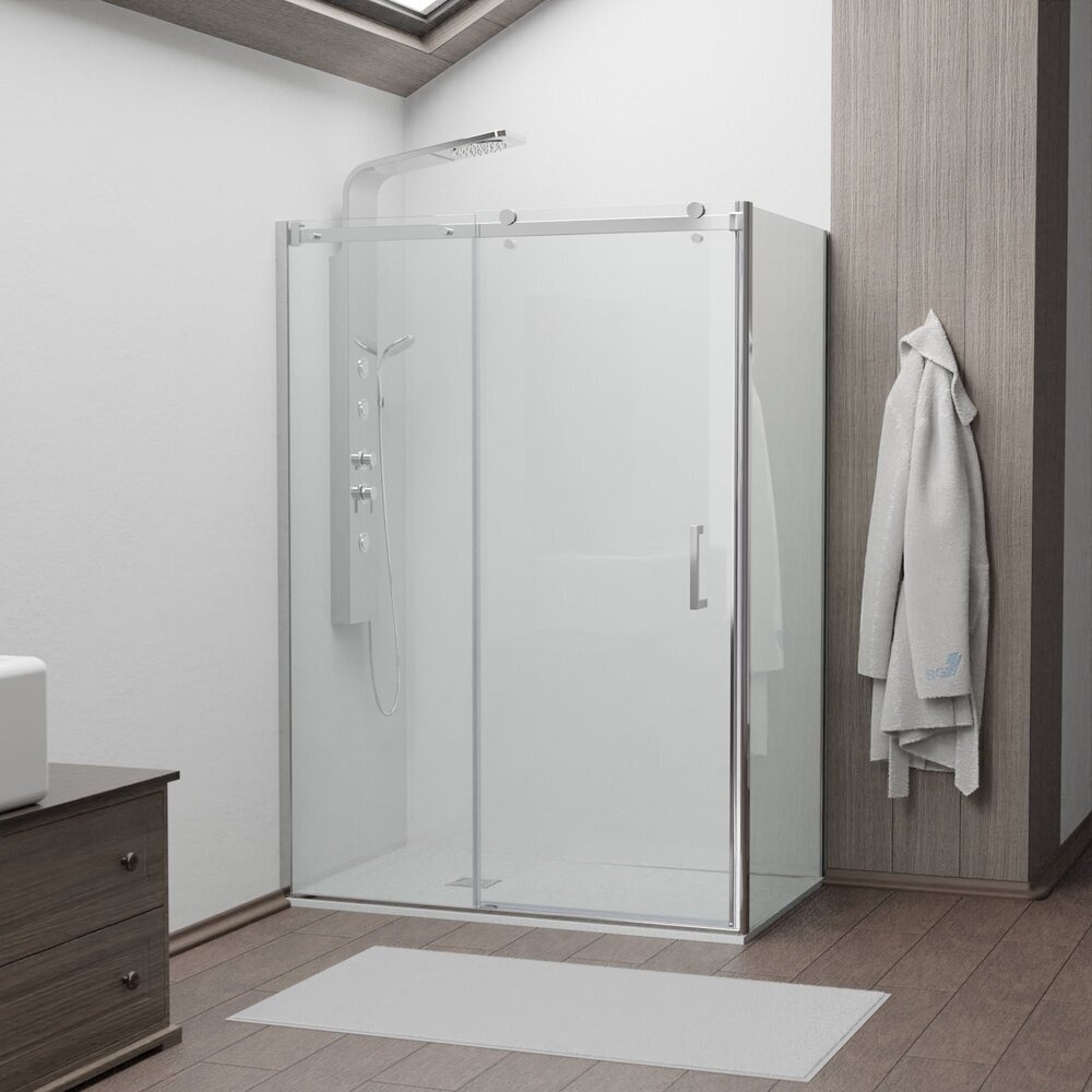 Душевой уголок RGW (РГВ) 180х100х195 см TO-44 TO-14 + Z-050-2 прямоугольный, Хром, Прозрачное, 8 мм Easy Clean (02074480-11)